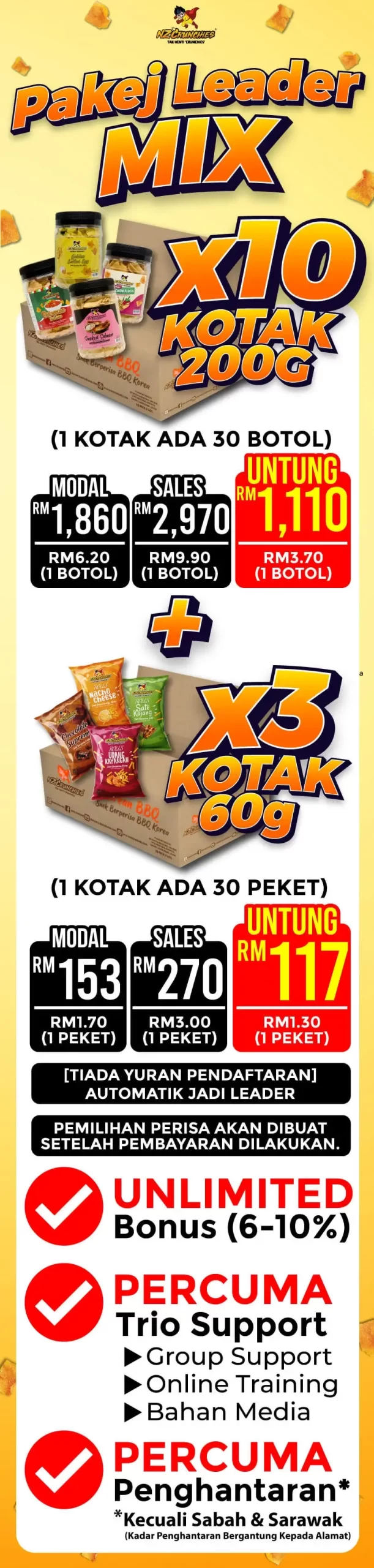 Snek Jualan 100K • NZCrunchies